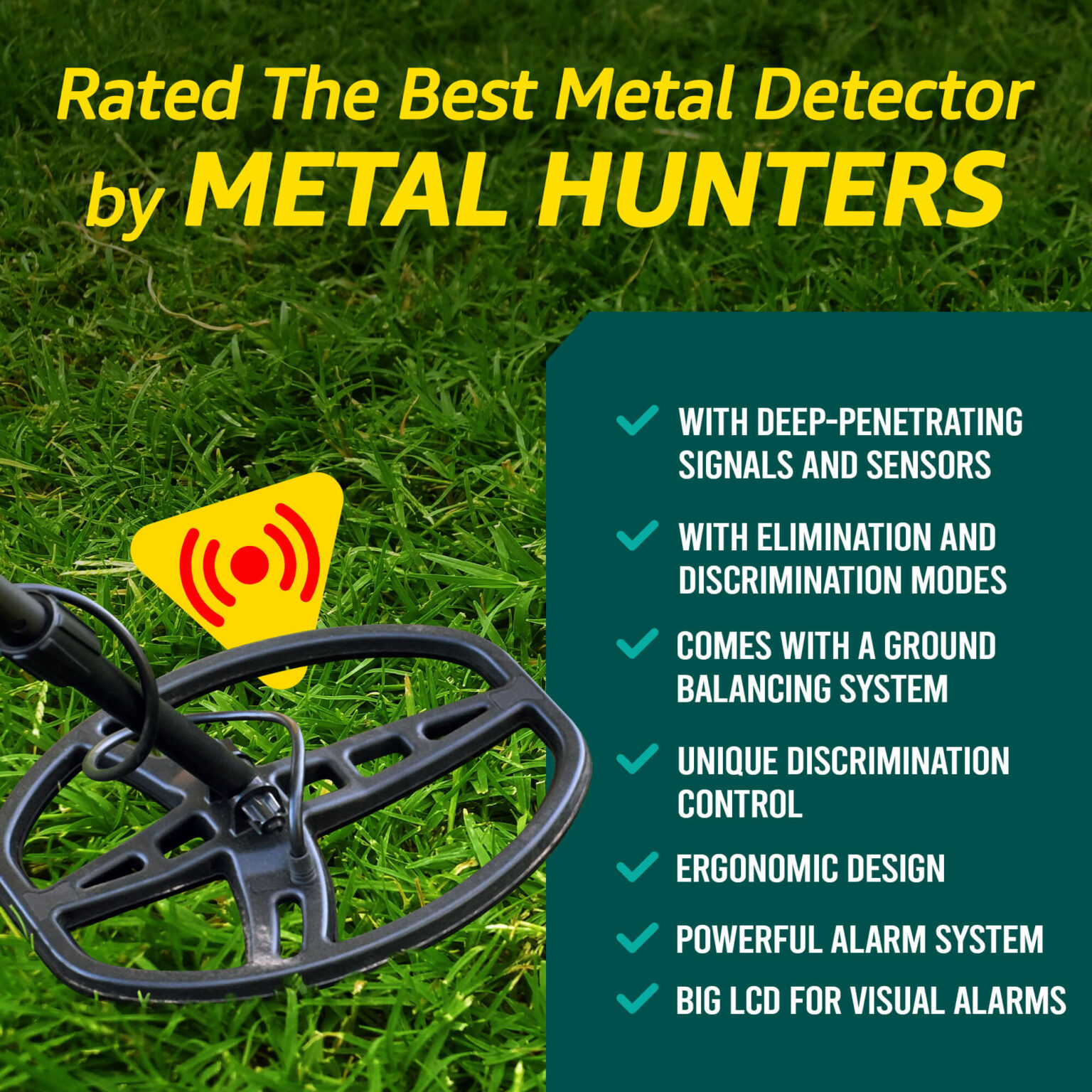 DeTek Advanced 8FT High Sensitivity Metal Detector With Headphone and ...