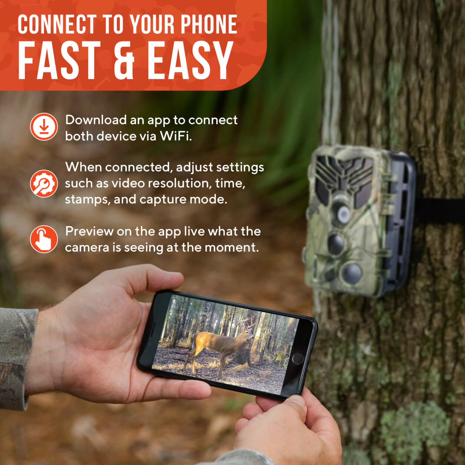 AltLoop Pro 4K Trail Camera - 30MP, WiFi Enabled, No-Glow Night Vision ...