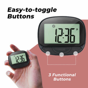 SteppyFit Multi-Functional Portable Step Counter and 3D Pedometer with ...