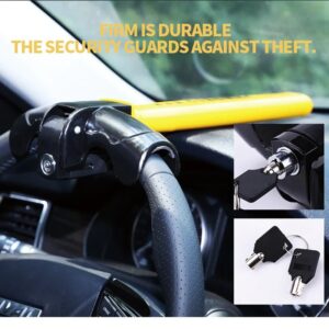 SteerLock Anti-Theft Steering Wheel Lock with Sturdy Steel Bar for ...