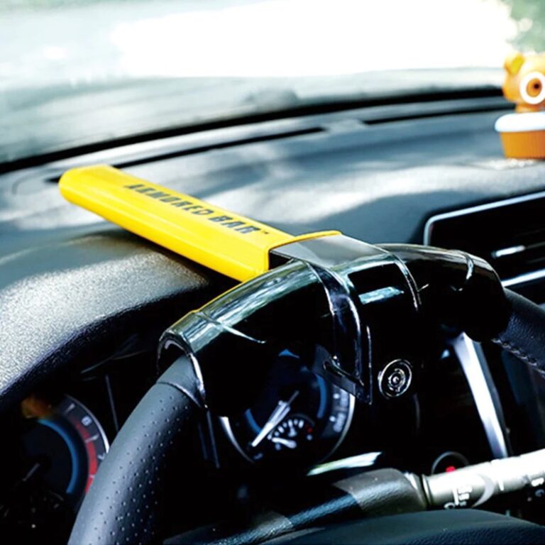 SteerLock Anti-Theft Steering Wheel Lock with Sturdy Steel Bar for ...