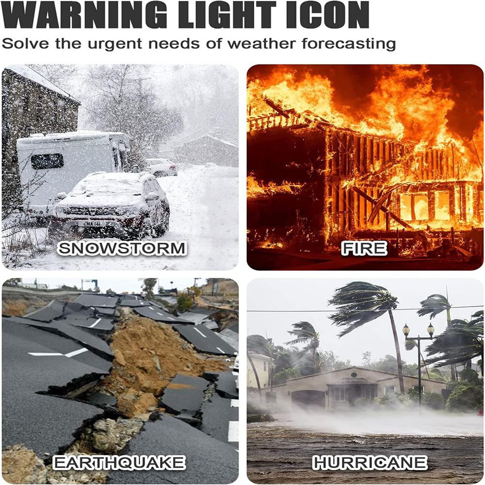 SecureWave Solar Powered and Hand Crank Emergency Radio with 4000mAh Power Bank, AM/FM/WB/NOAA ...