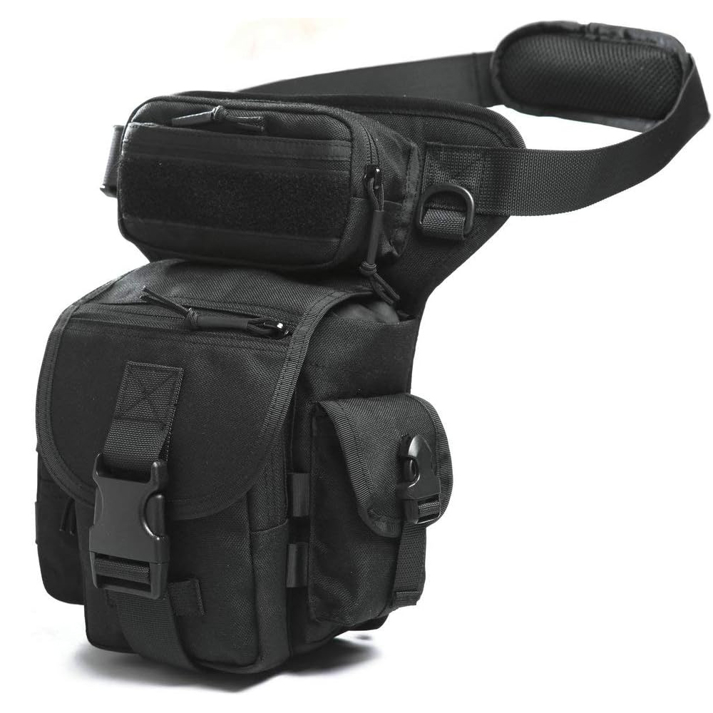 SecureFlex Multi-Purpose Leg Bag - Waterproof, 8 Pockets, Adjustable ...