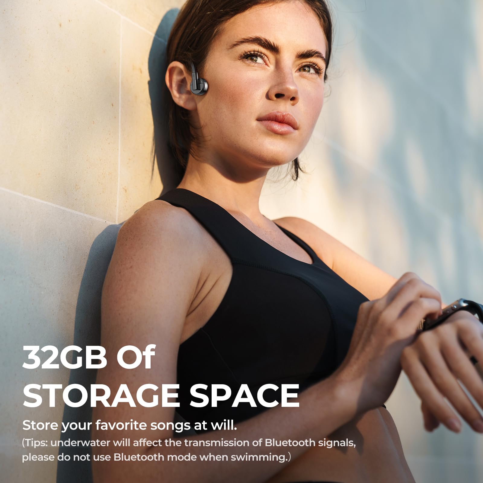 AquaBeats Ultra-Light Waterproof Headphones - 32GB Built-in Memory ...